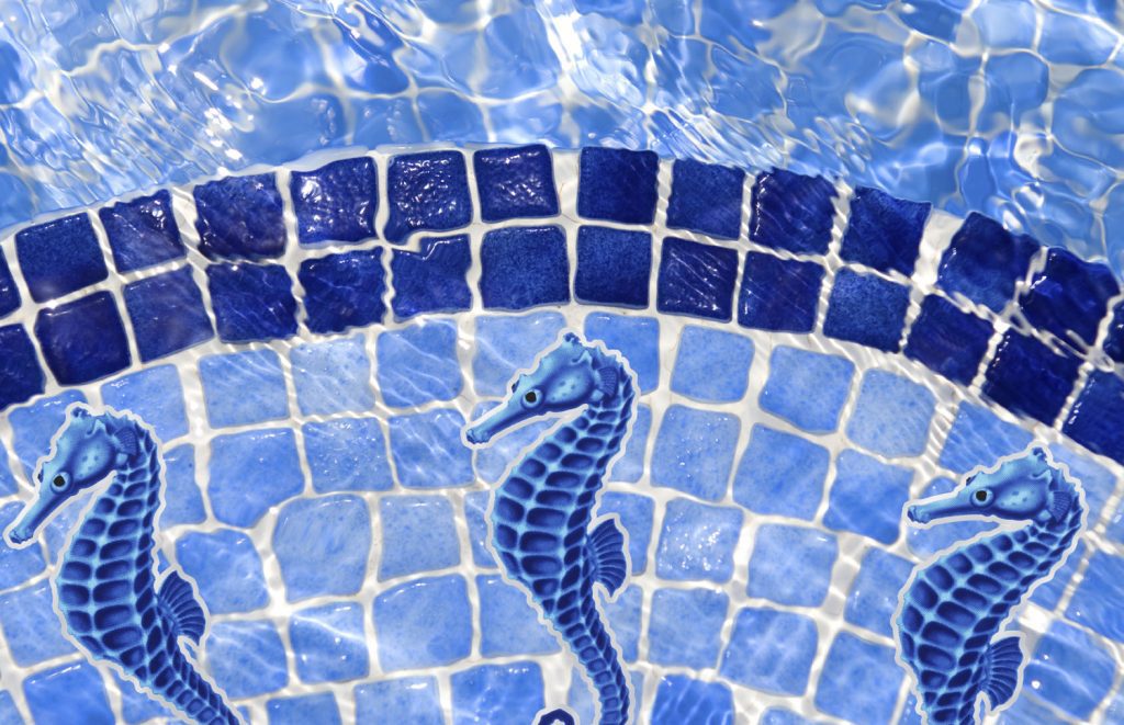 Magical Seahorse Pool Mosaics: Design Ideas And Trends - Blue Water ...