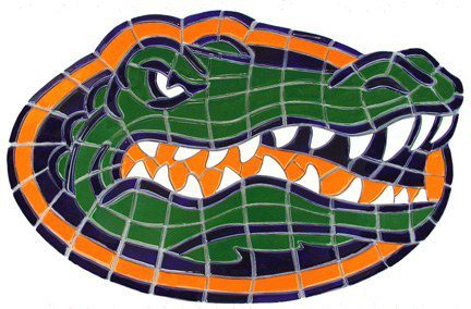 Alligator Pool Mosaics: They've Got Teeth! - Blue Water Pool Mosaics